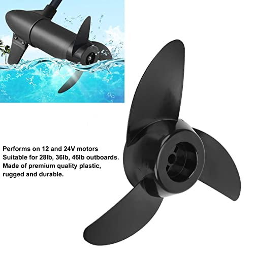Boat Engine Propeller, 3-Blade Marine Propeller Kit Electric Outboard ...