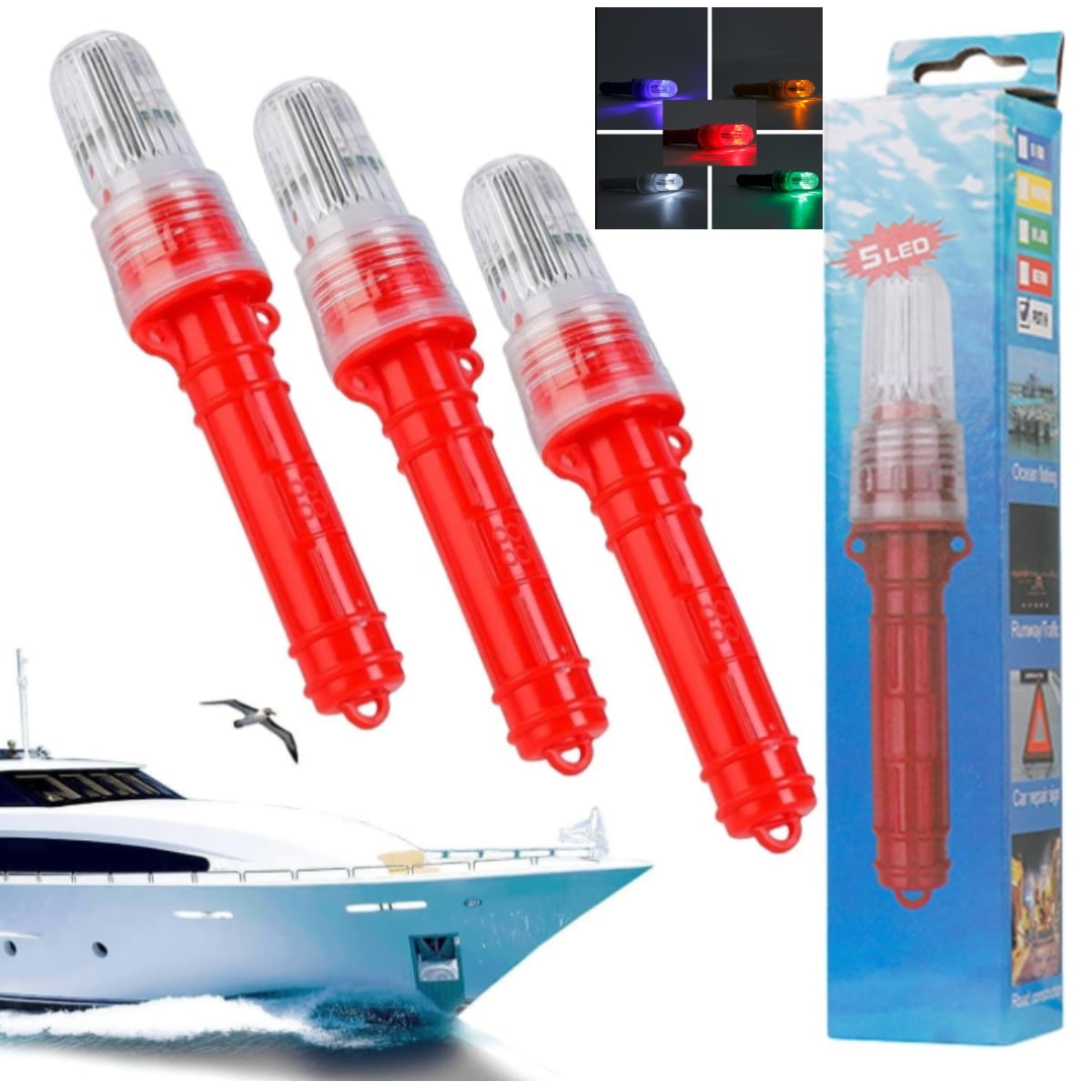 Boat Flares, 2025 Upgraded Waterproof Emergency Signals Emergency ...