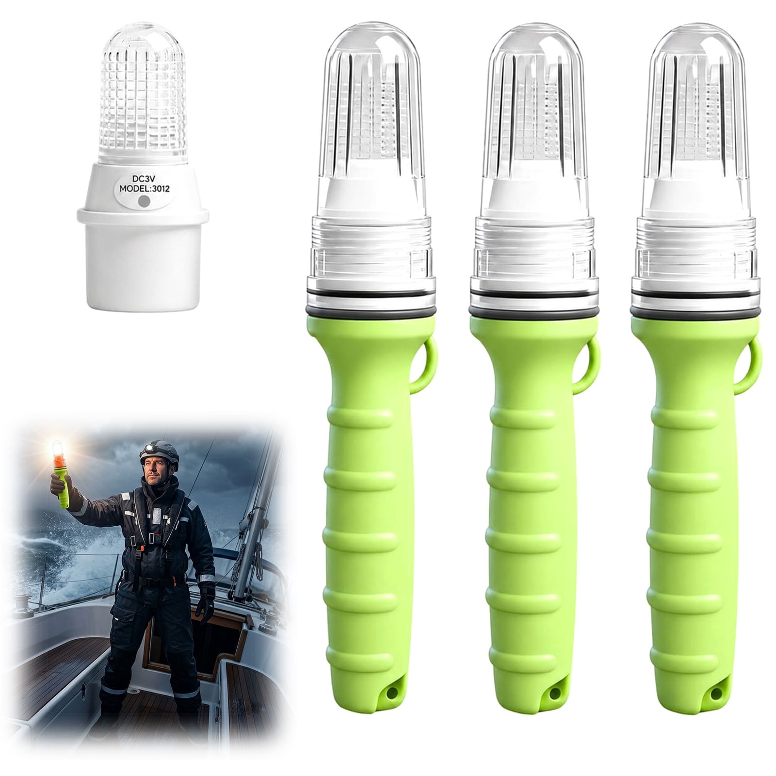 Boat Flares, 2026 Upgrade Electronic Marine Distress Flare, Waterproof ...