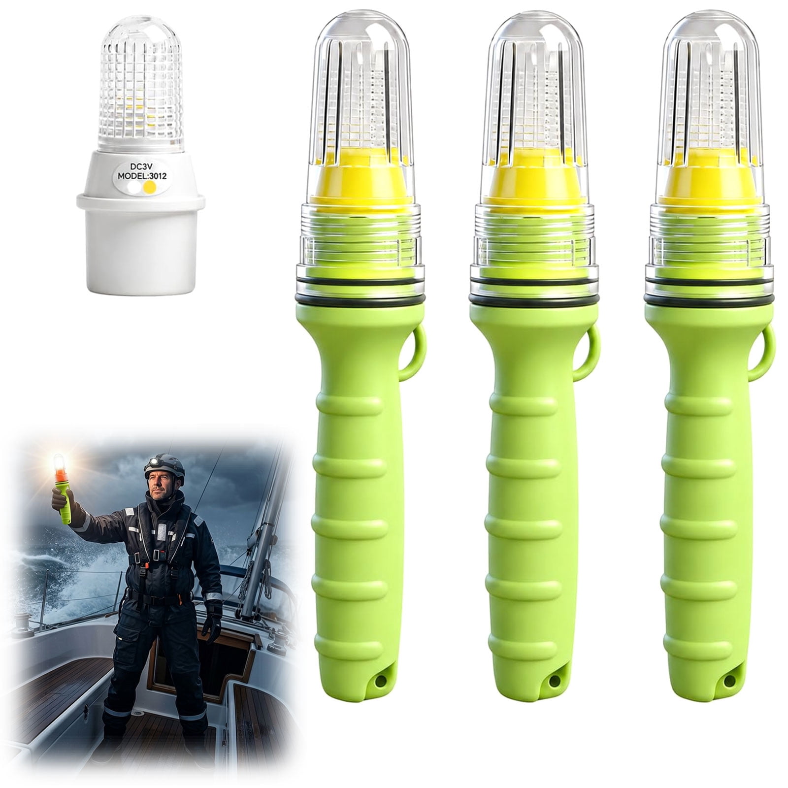 Boat Flares, 2026 Upgrade Electronic Marine Distress Flare, Waterproof ...