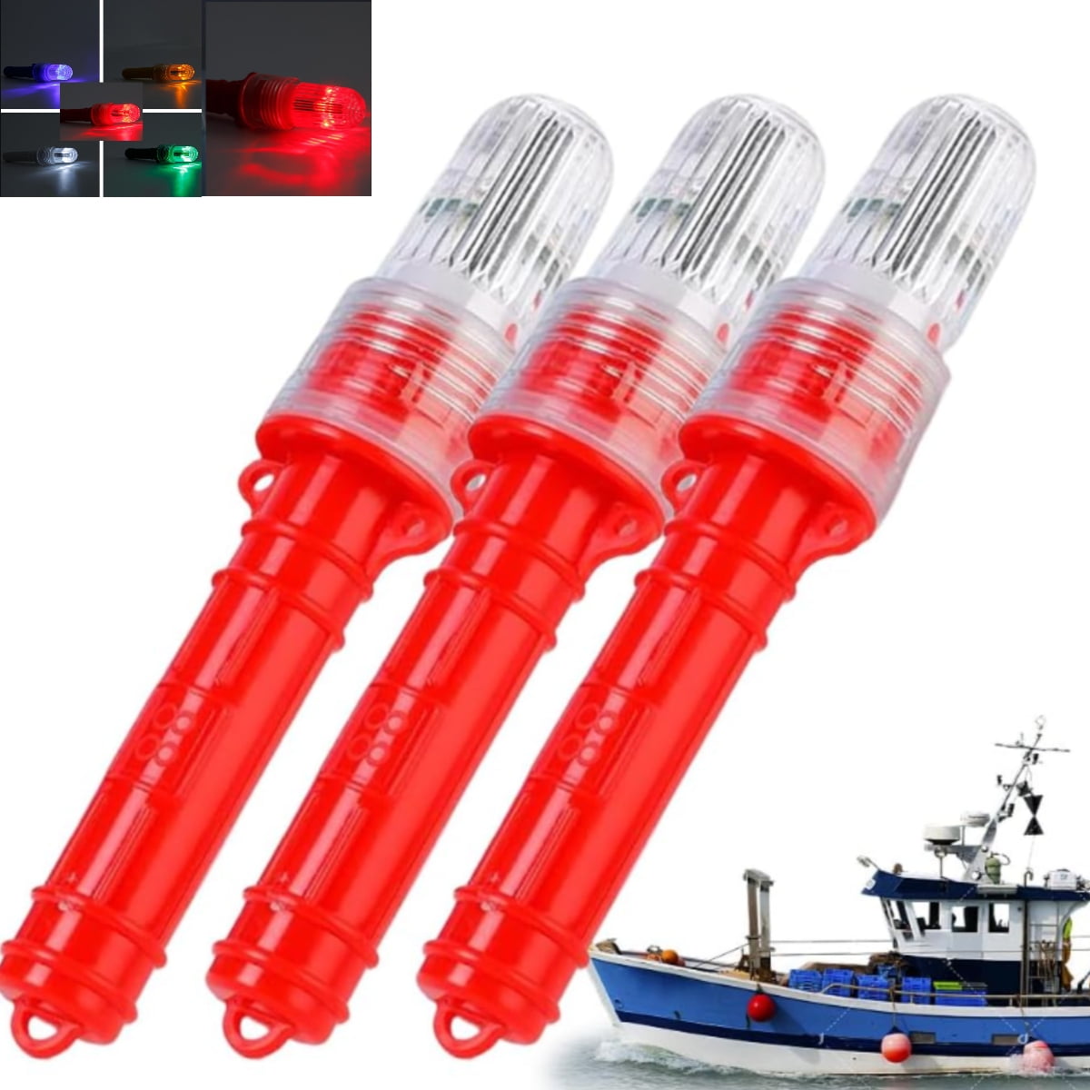 Boat Flares 3 Pack, Boat Flares Coast Guard Approved Marine, Waterproof ...