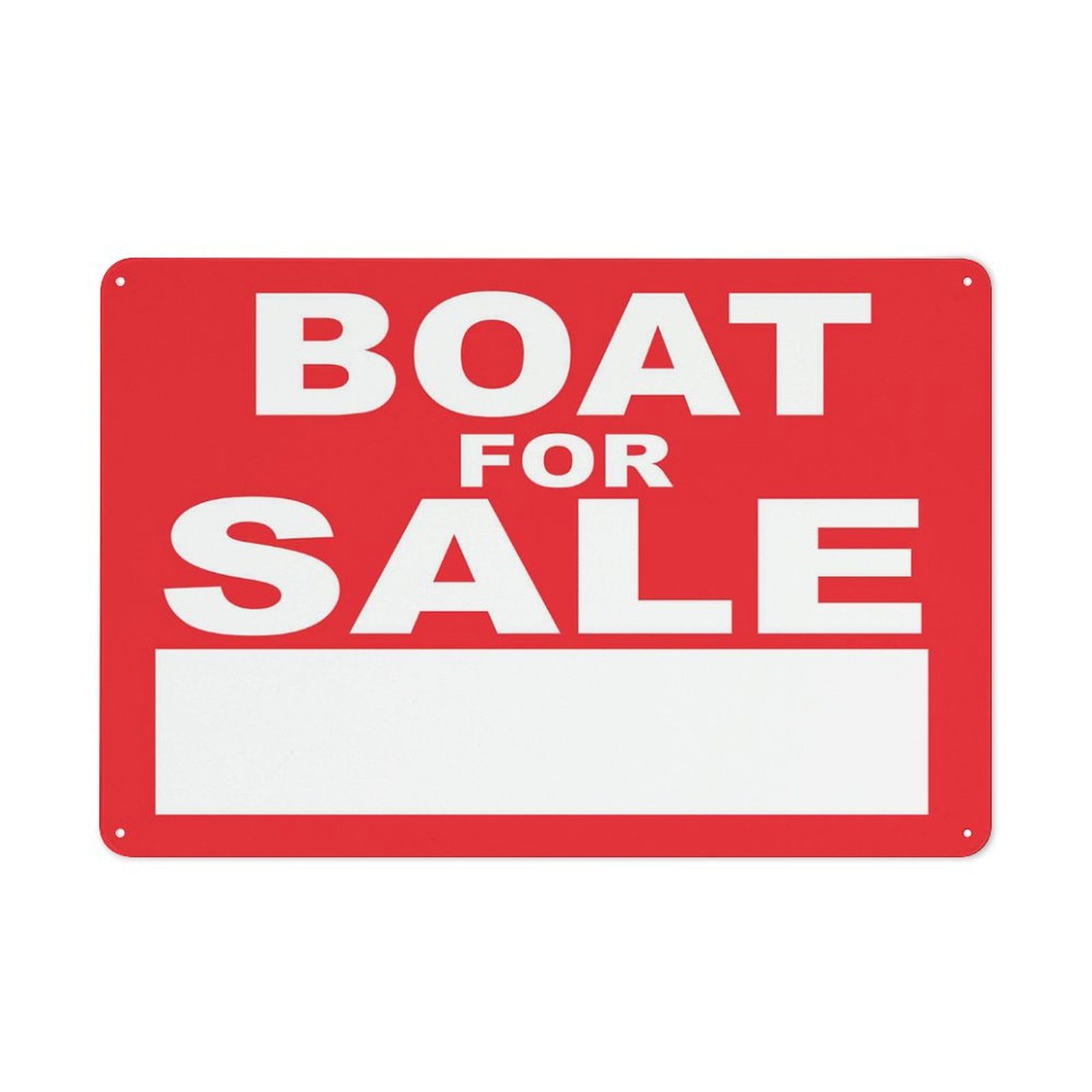 Boat For Sale Sign Sign, 8 X 12 Grade Reflective Sheeting Rust Free ...