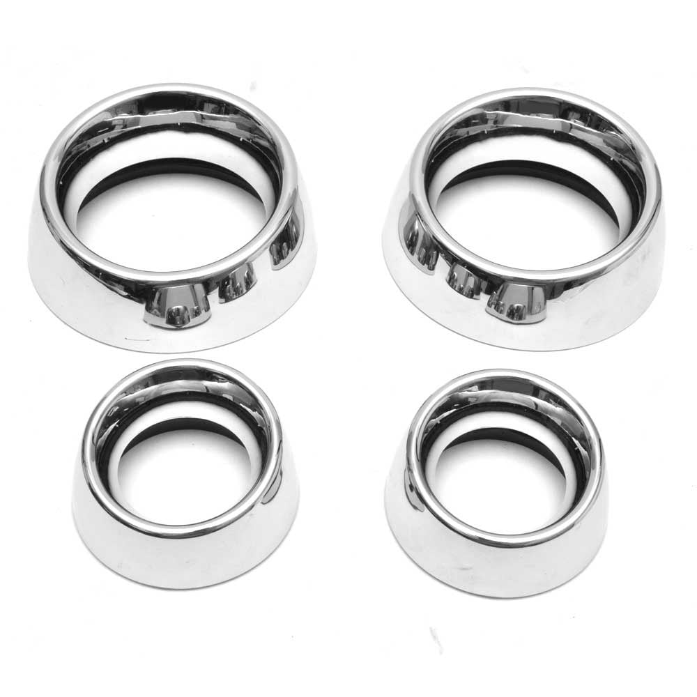Boat Gauge Bezels | 1 3/4 x 3 Inch Silver Plastic (Set of 4) - Walmart.com