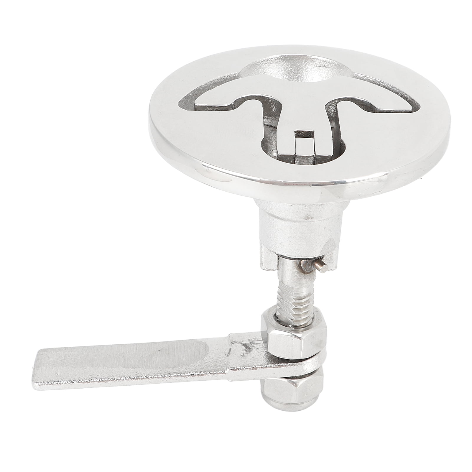 Boat Hatch Latch with Back Plate 62mm 316 Stainless Steel Silver Flush ...