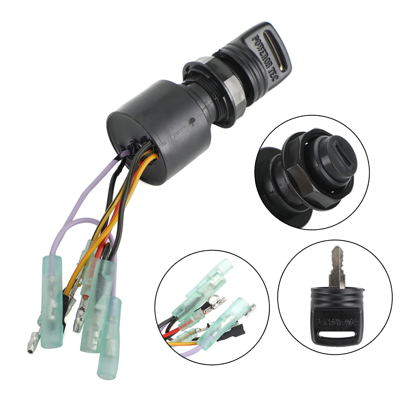 Boat Ignition Key Switch fit for Mercury Outboard Control Box Motor 87 ...