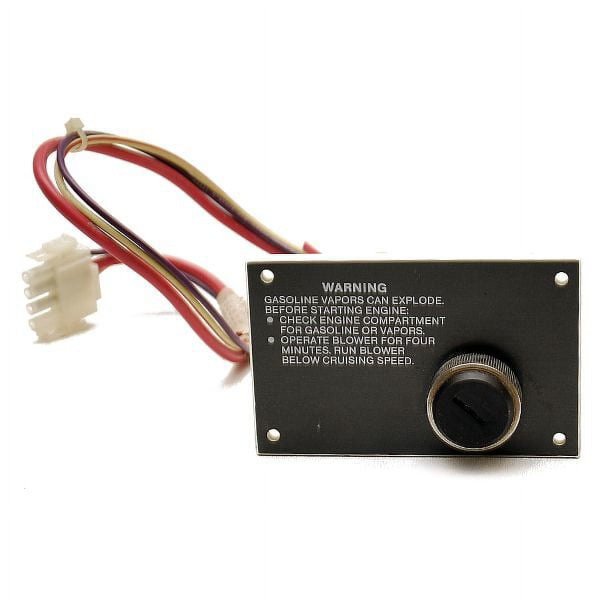 Boat Ignition Switch Panel | 3 Pin 4 x 2 5/8 Inch Black Plastic ...