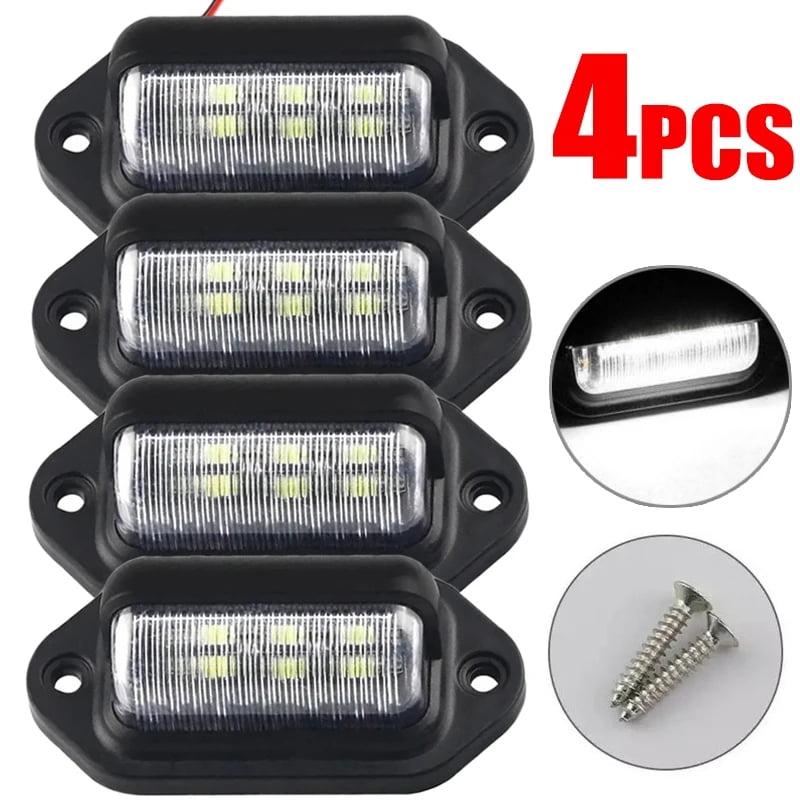 4x Boat Interior Walkway Stairs Ceiling LED Lights Screw Mount 12V-24V ...