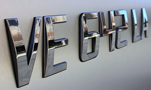 Boat & Jet Ski Registration Numbers Chrome Emblem Raised Lettering Set ...