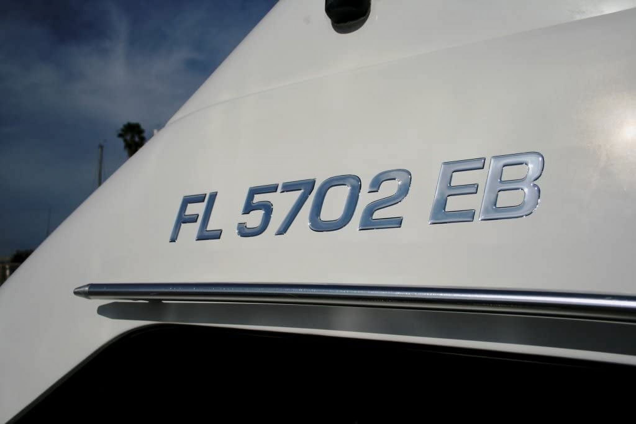 Boat & Jetski Registration Numbers - Domed/raised Decal (16 Pcs) Plain ...