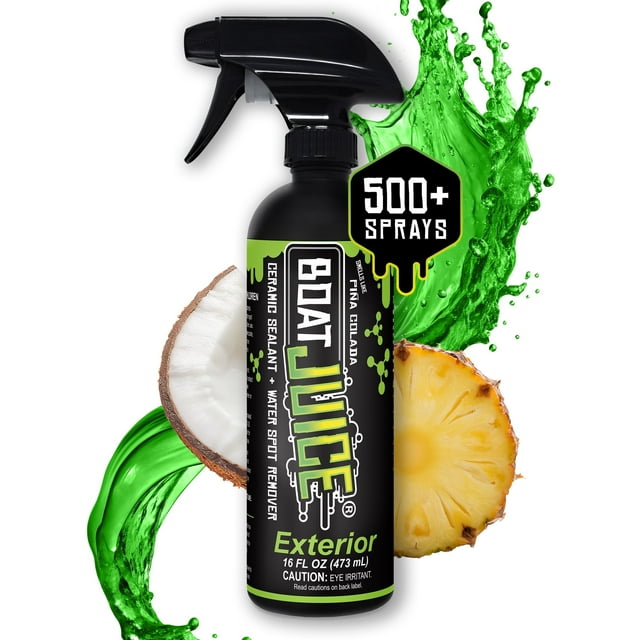 Boat Juice Exterior Boat Cleaner Spray – Water Spot Remover & SiO2 ...