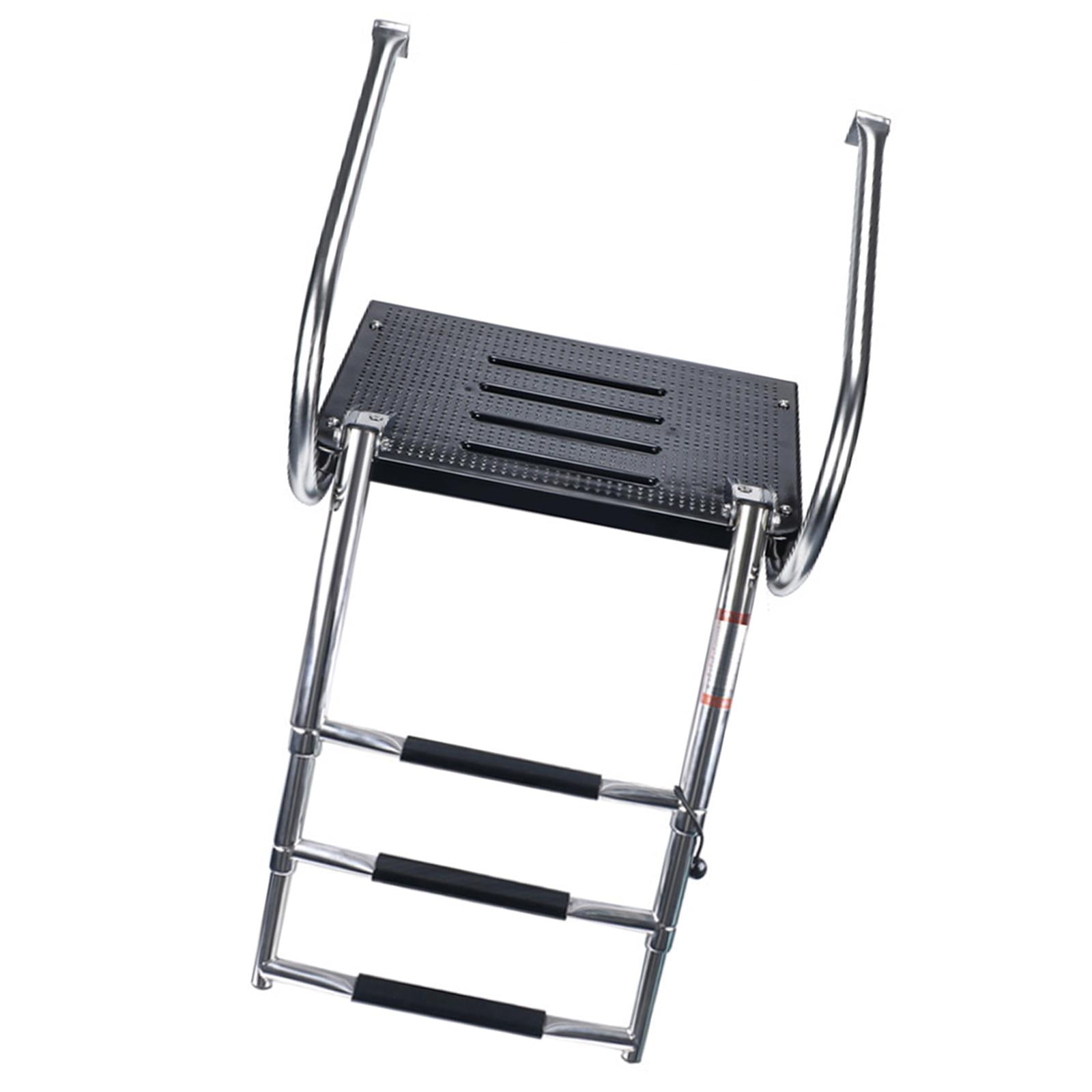 Boat Ladder Folding Ladder Deck Ladder Stainless Steel Easy to Install ...