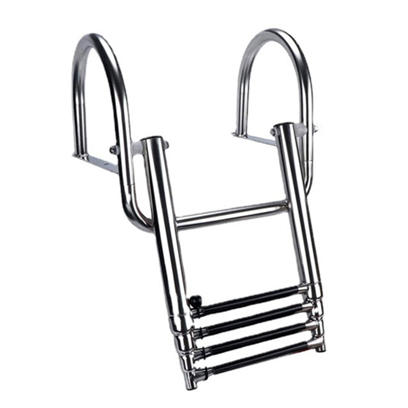 Boat Ladder with Handrails Retractable 900 lbs Load Capacity Stainless ...