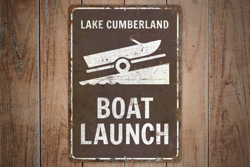 Boat Launch Boat Launch Sign Lake House Decor Boat Launch Decor Vintage ...