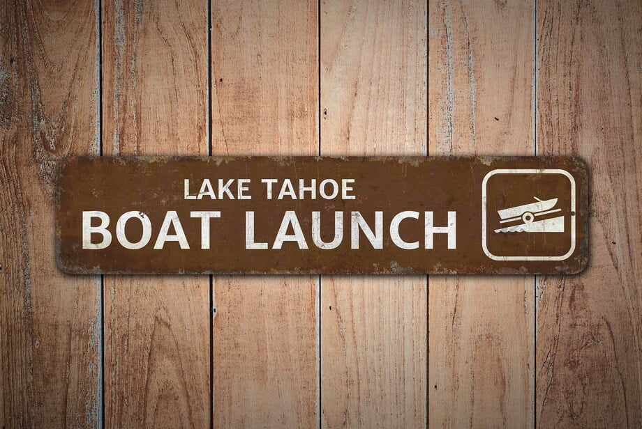 Boat Launch Sign Boat Launch Decor Lake Name Sign Lake Name Decor ...