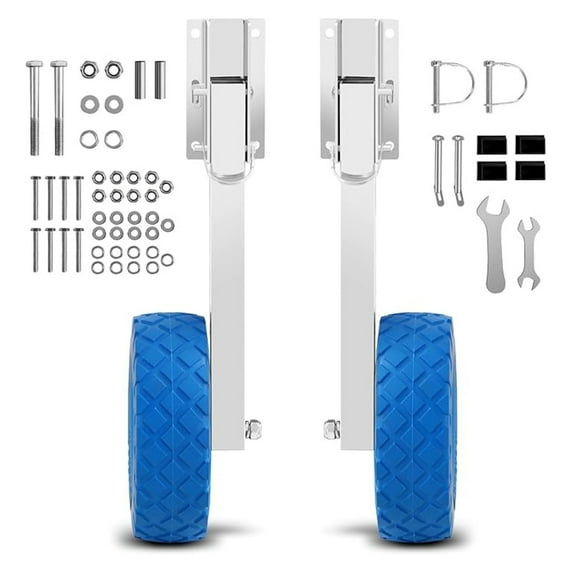 Boat Launching Wheels,10'' Inflatable Boat Wheel with 300 Lbs Load ...