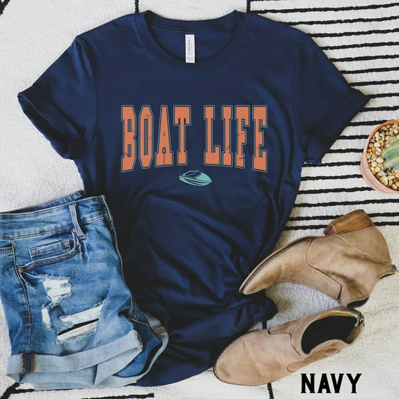 Boat Life Boating Boat Lover , Boat Captain Tee, Family Lake Vacation ...