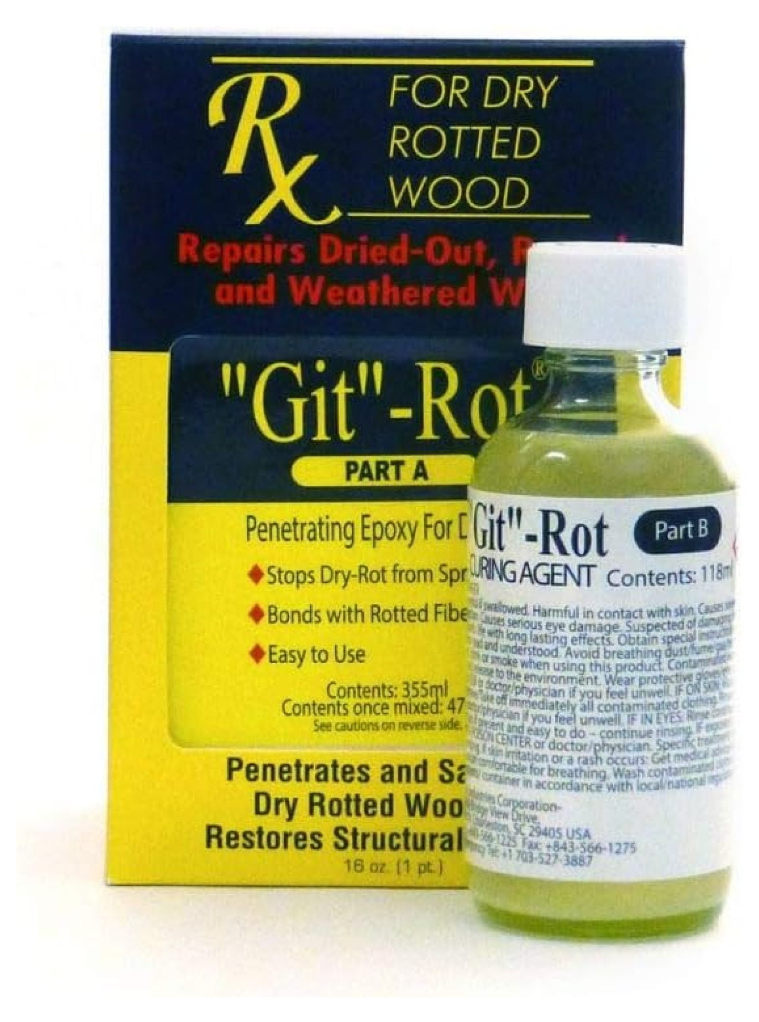 Boat Life Git-Rot Penetrating Epoxy Kit, 4-Ounce 16 oz clear - Walmart.com