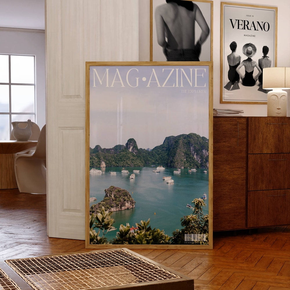 Boat Magazine Poster, Boat Poster, Vogue, Beach Wall Art, Summer Beach ...