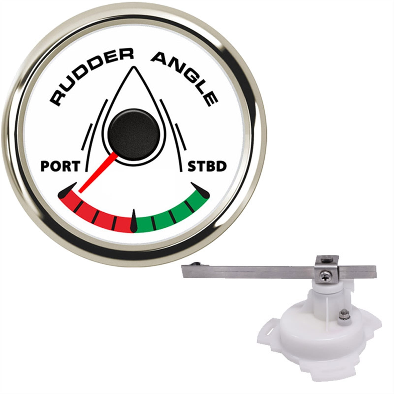 Boat Marine 85mm Rudder Angle Indicator 0-190 ohm With Rudder Angle ...