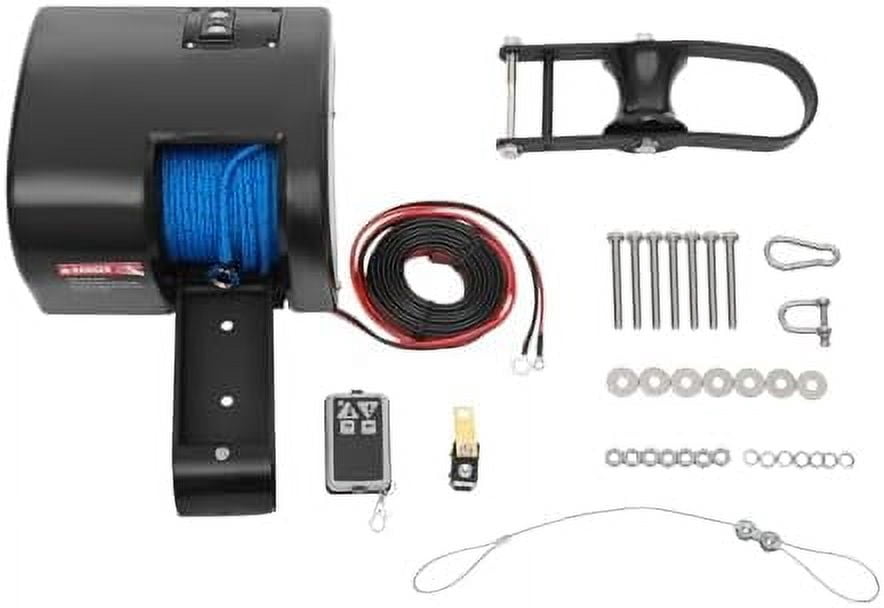 Boat Marine Electric Anchor Winch, 35LBS Boat Anchor Wench 12V Marine ...