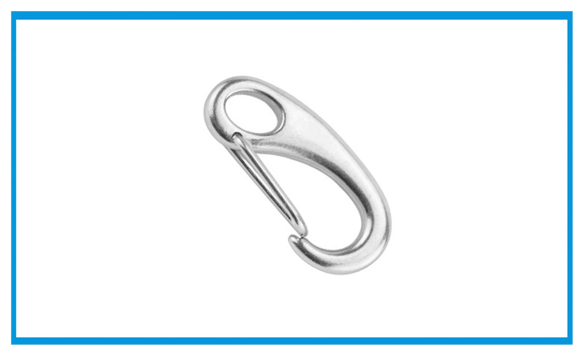 Boat Marine Stainless Steel Egg Shape Spring Snap Hook Clips Quick Link ...