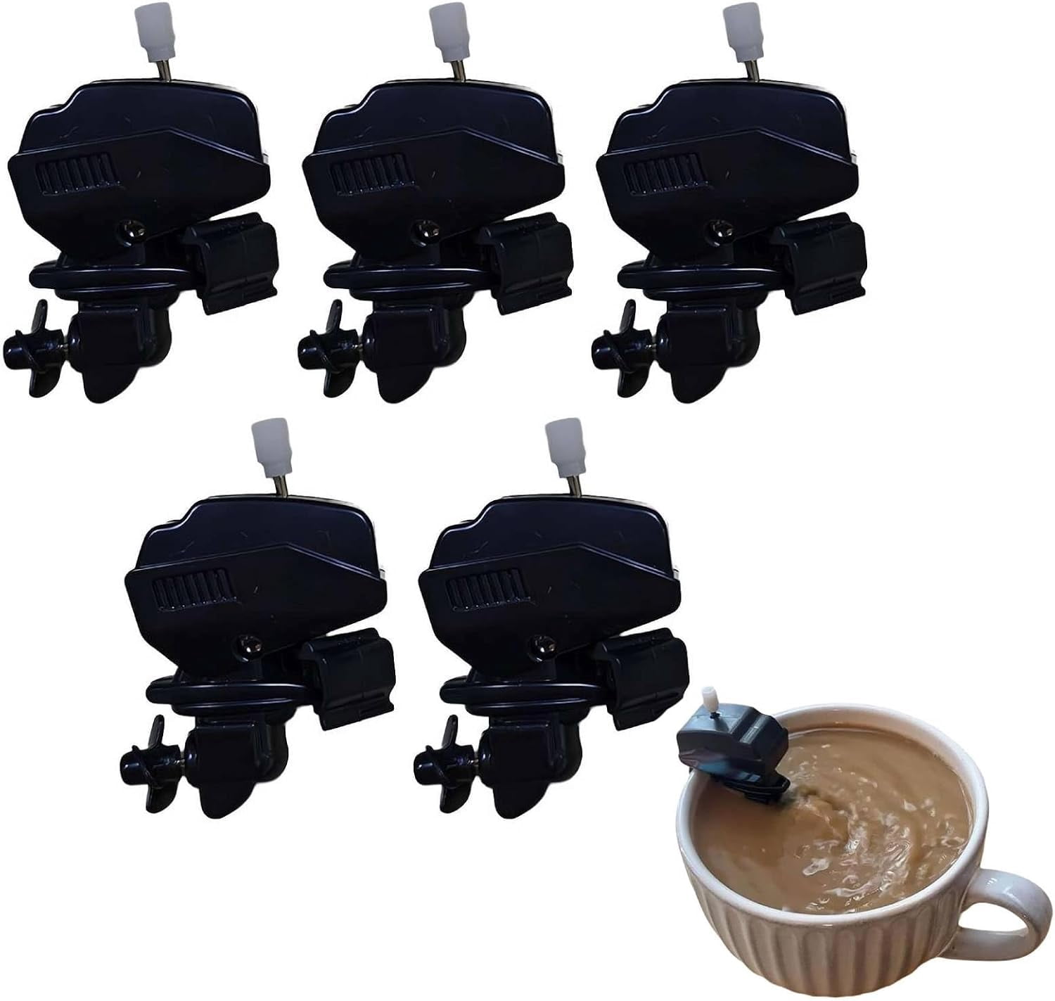 Boat Motor Coffee Stirrer, Novelty Wind-up Outboard Engine Drink Mixer ...