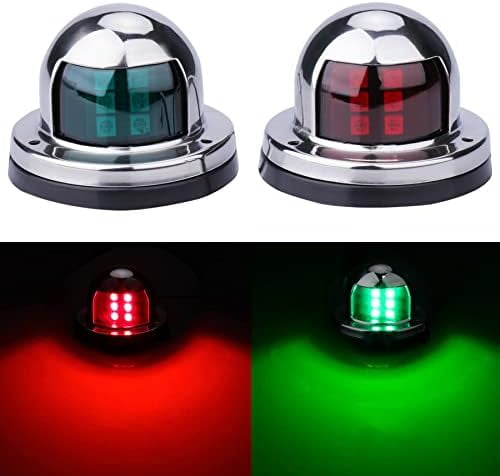 Boat Navigation Lights, Stainless Steel Led Bow Light for Pontoon and ...