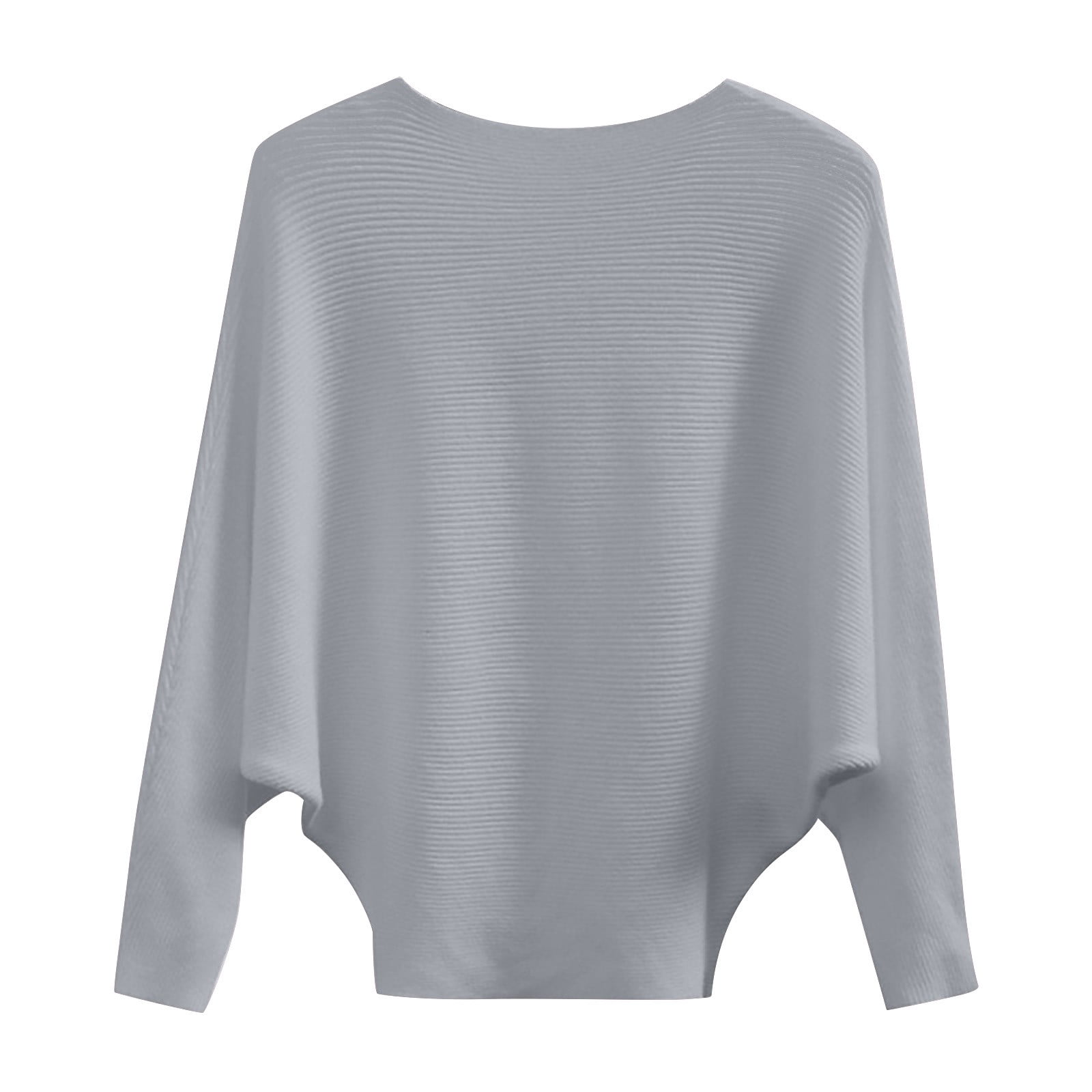 Boat Neck Batwing Tops For Women, Cable Knit Sweater Off The Shoulder ...