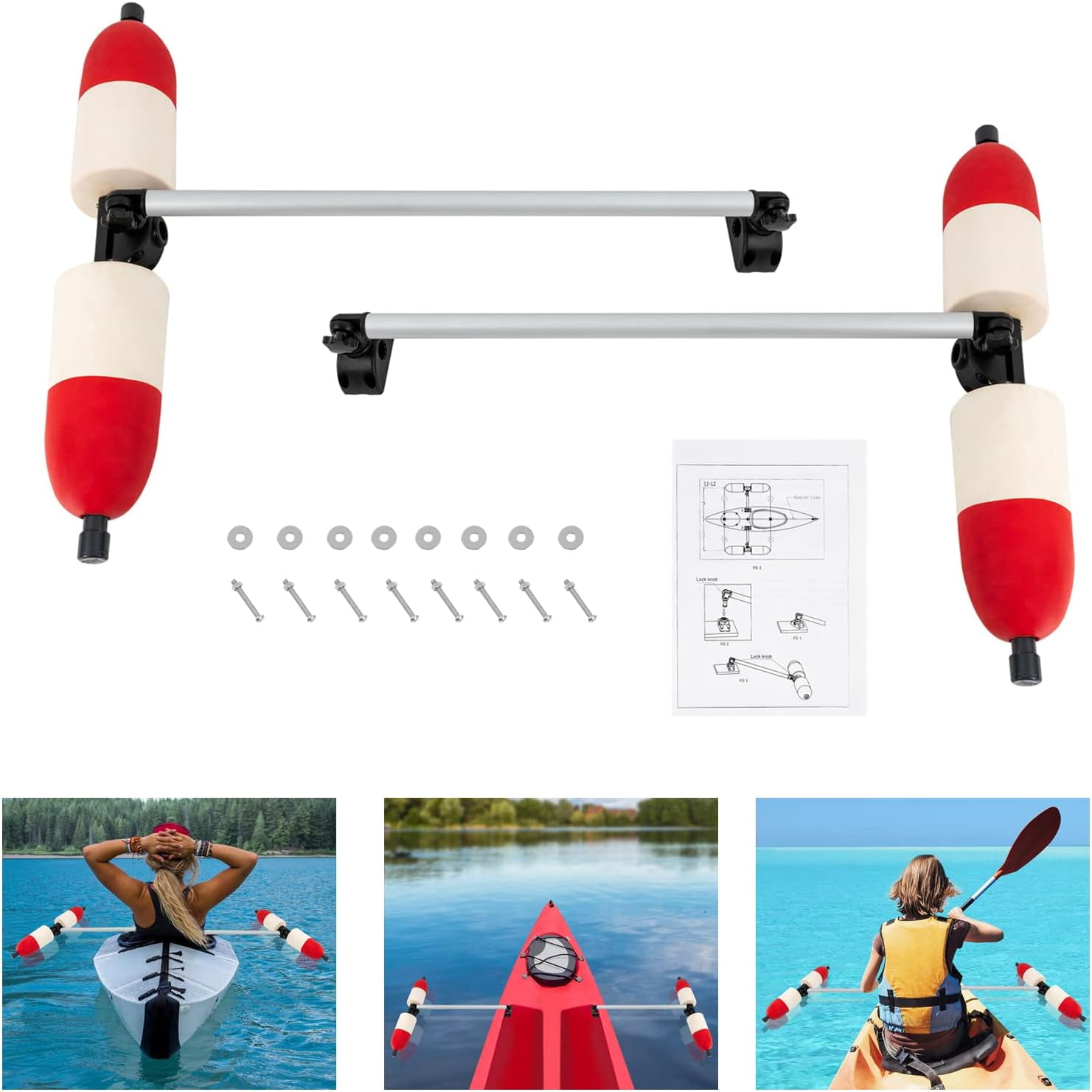Boat Outrigger Arms Stabilizer System, Portable Marine Canoe PVC ...
