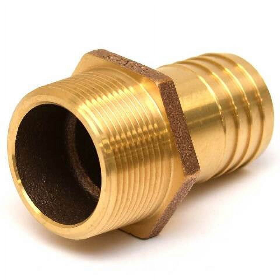 Boat Pipe-to-Hose Straight Adapter Fitting | Cast Bronze 1.5 X 1.5 ...