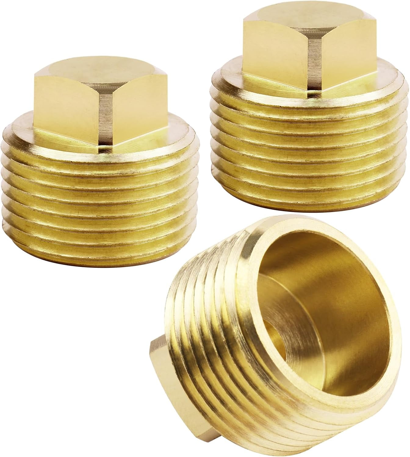 Boat Plugs 1/2 Inch 3/4 Inch NPT Thread Brass Boat Drain Plug Kit,Drain ...