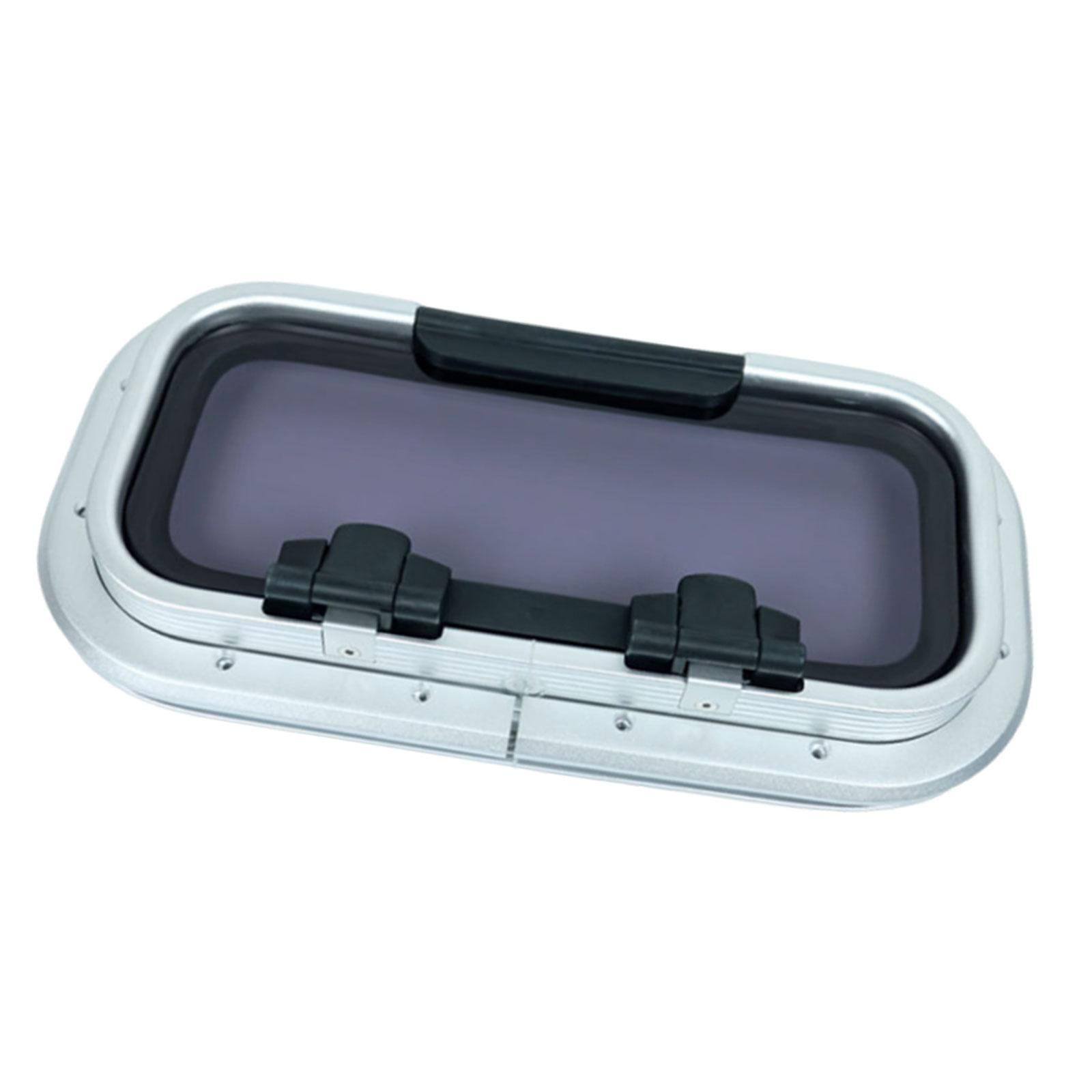 Boat Porthole Marine Window Watertight Aluminum Frame 34.5x16.9cm for ...
