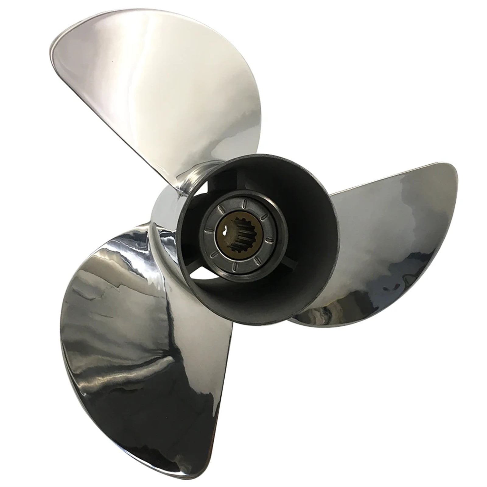 Boat Propeller 13 1/2x15 for 60HP-115HP 3 Blades Stainless Steel Prop ...