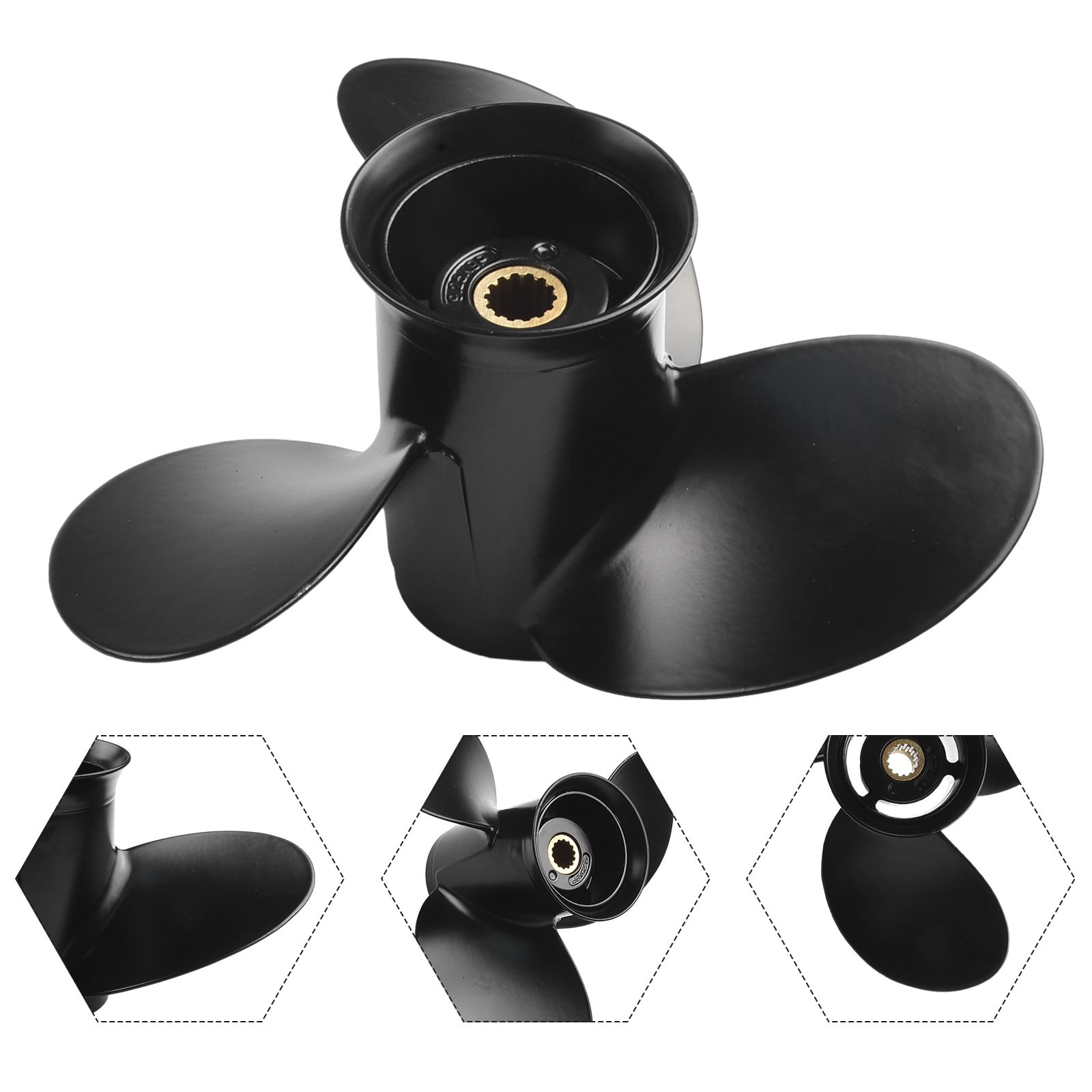 Boat Propeller 9 1/4X9 For Mercury 9.9-20 For Hp Engine 9.9 For Hp 15 ...