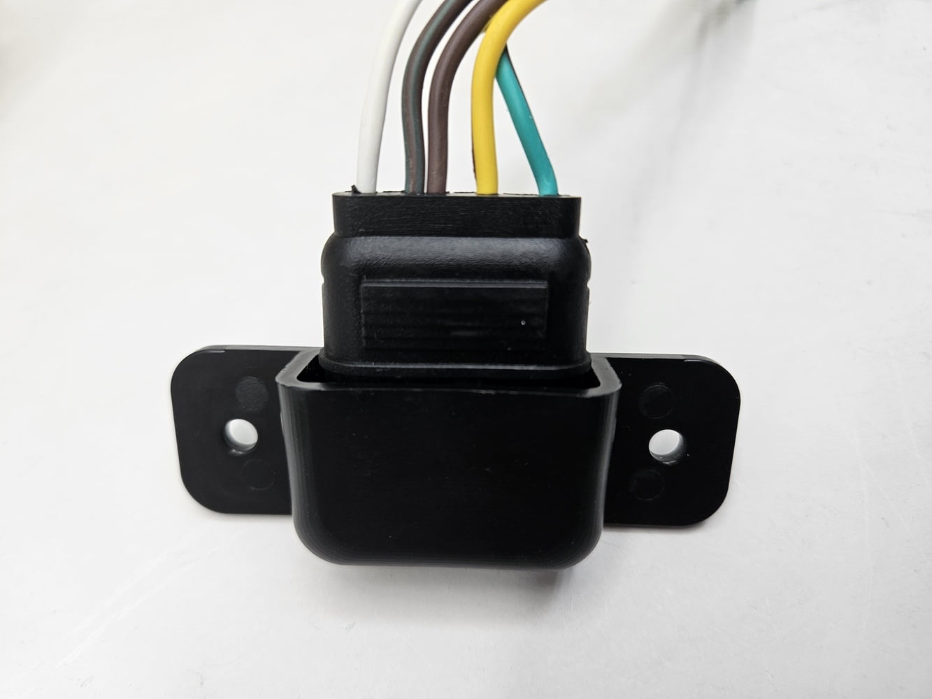 Boat RV Camper Trailer 4 Way Flat Plug Holder / 4 Way Wiring Flat Plug ...