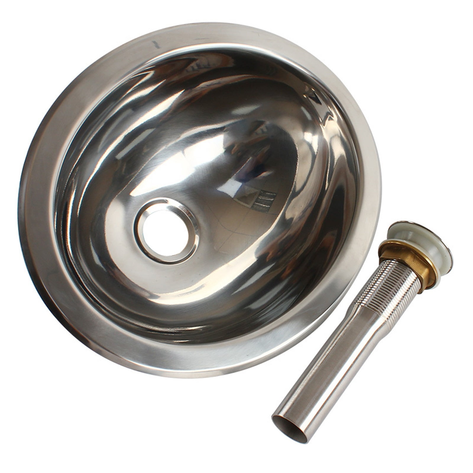 Boat RV Caravan Stainless Steel Hand Wash Basin Sink oval ,Easy Operate ...