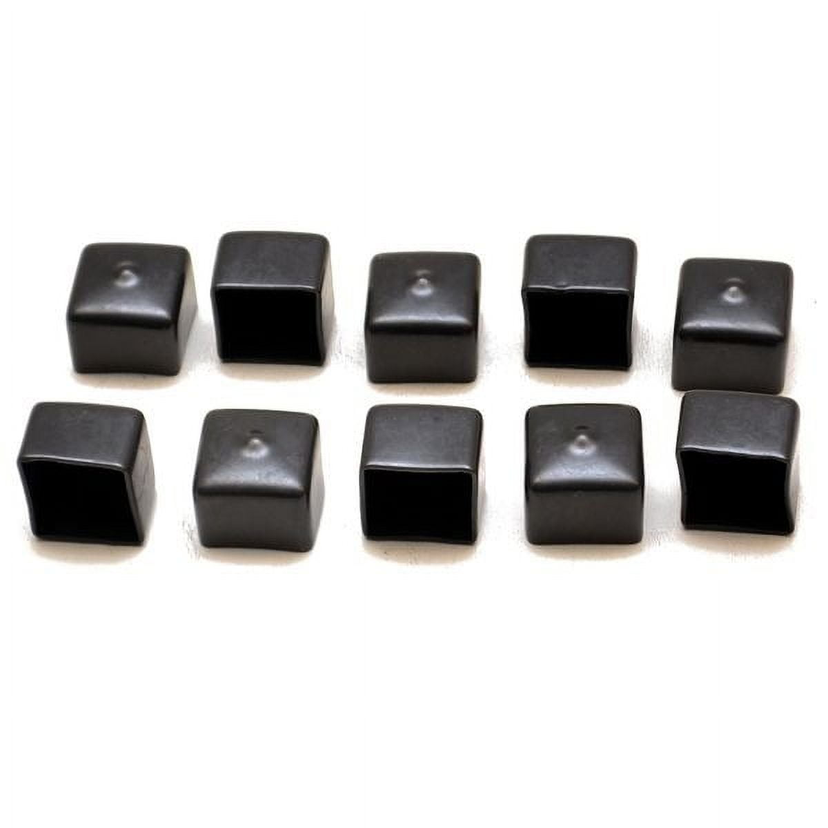 Boat Rail Caps | Pole Covers Black 1 x 1 Inch Rubber (Set of 10 ...