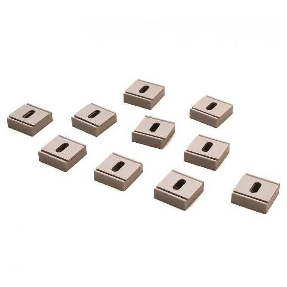 Boat Rail Spacers | 1 3/8 x 1 3/8 Inch Dark Beige (Set of 10) - Walmart.com
