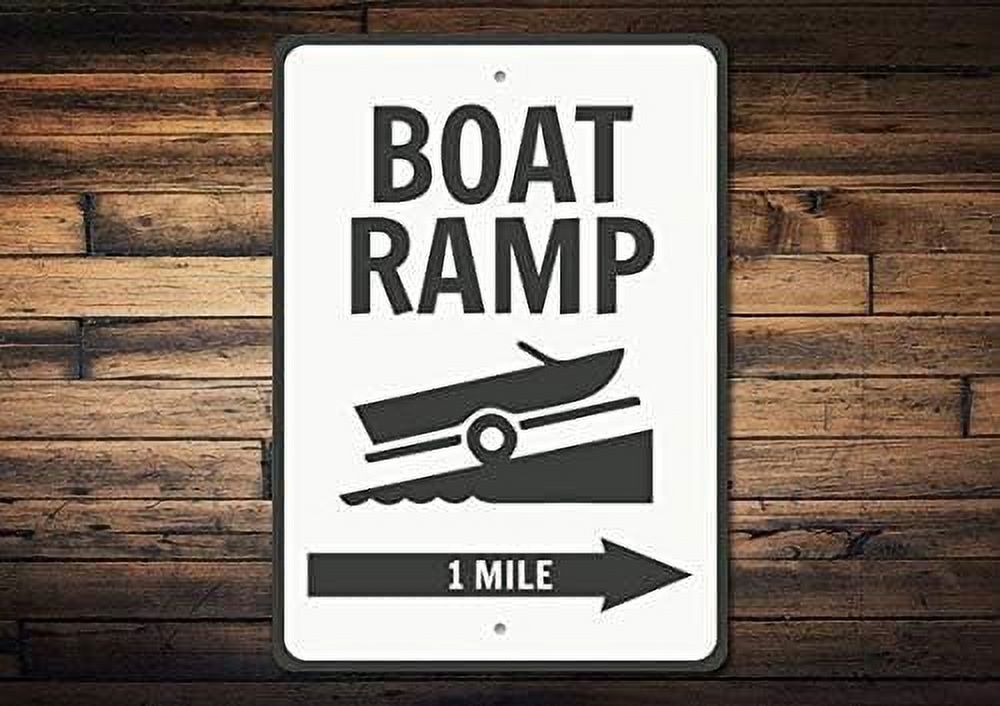 Boat Ramp Sign Boat Ramp Arrow Sign Boat Ramp Decor Boat Owner Gift ...