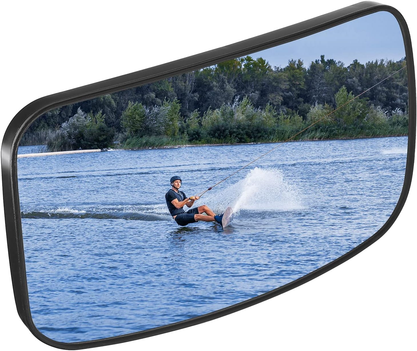 Boat Rear View Mirror, Upgrade Marine Mirror with 300° Curved Surface ...