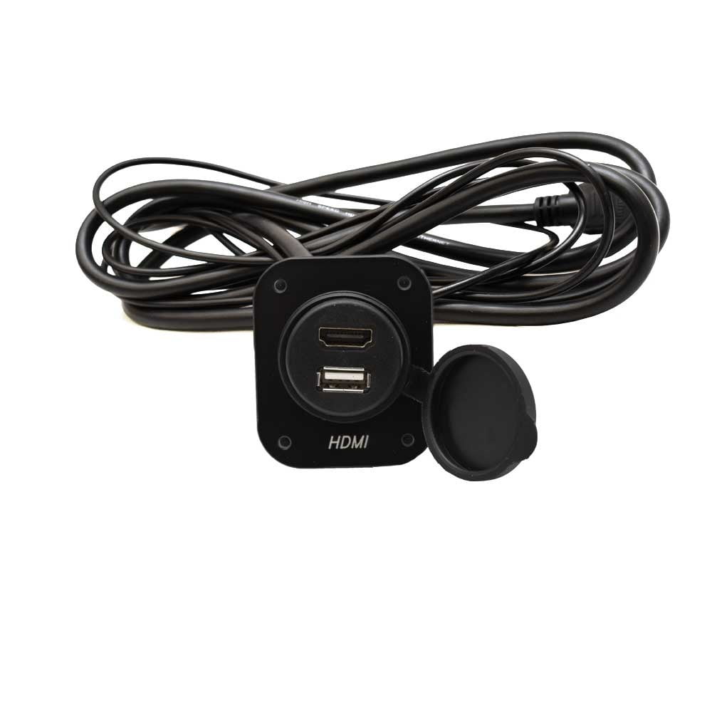 Boat Receptacle Plug In Panel | HDMI USB 2 x 2 3/8 x 76 Inch - Walmart.com
