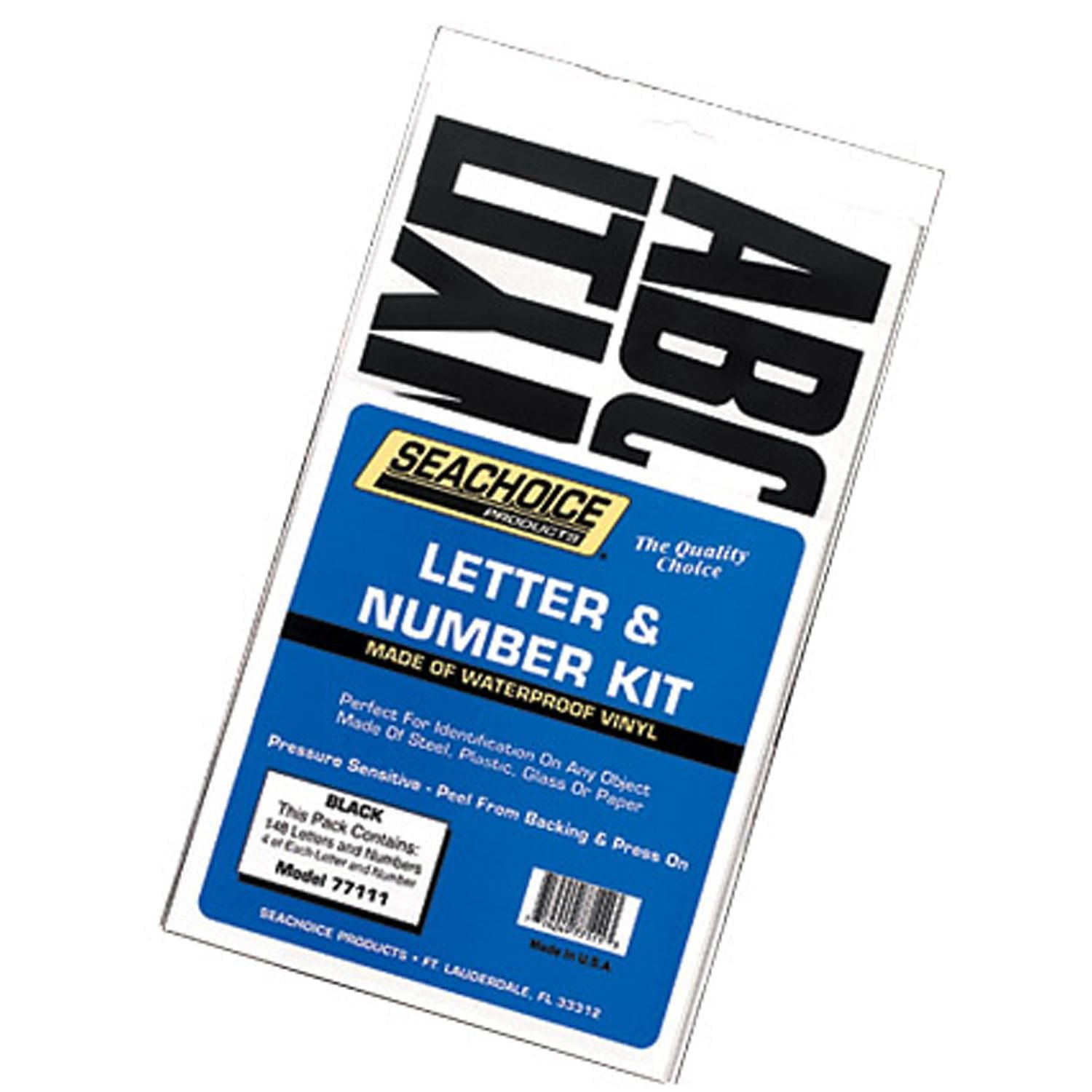 Boat Registration Decals 91072 | ID Stickers 3 Inch Black (Kit ...