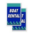 Boat Rental (2-PACK) 24" x 36" Vinyl Decals | Sign Insert Peel & Stick ...