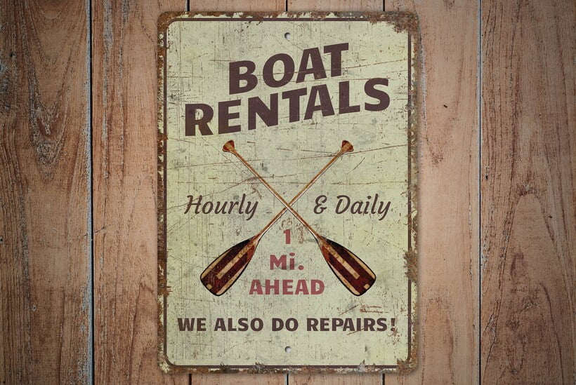 Boat Rentals Sign Boat Rentals Boat Rentals Decor Boat Rentals Shop ...