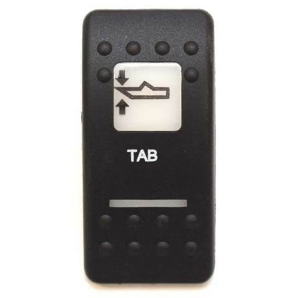 Boat Rocker Switch Actuator | Trim Tab w/ Lens White / Black - Walmart.com