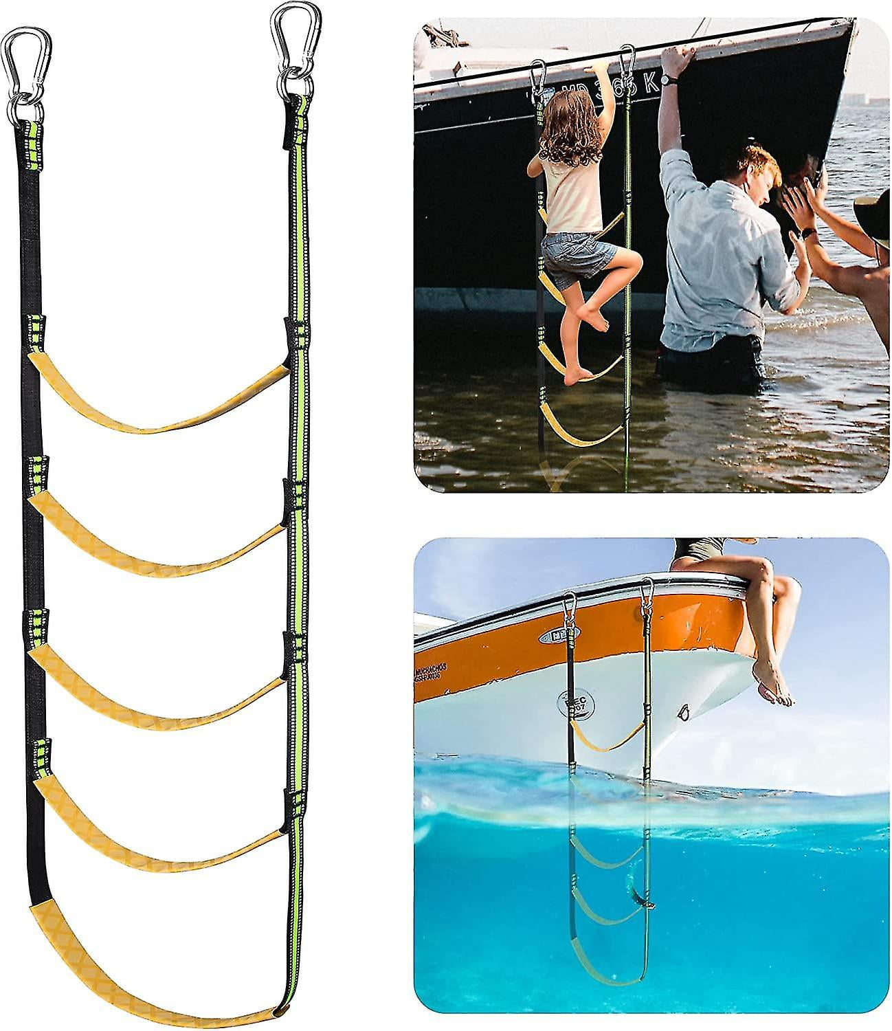 Boat Rope Ladder, Portable Boat Rope Ladder Extension Fishing Rope ...