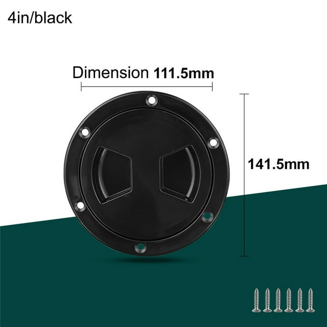 Boat Round Inspection Hatch Access Hole 102 Mm Black - 20.204.20 ...