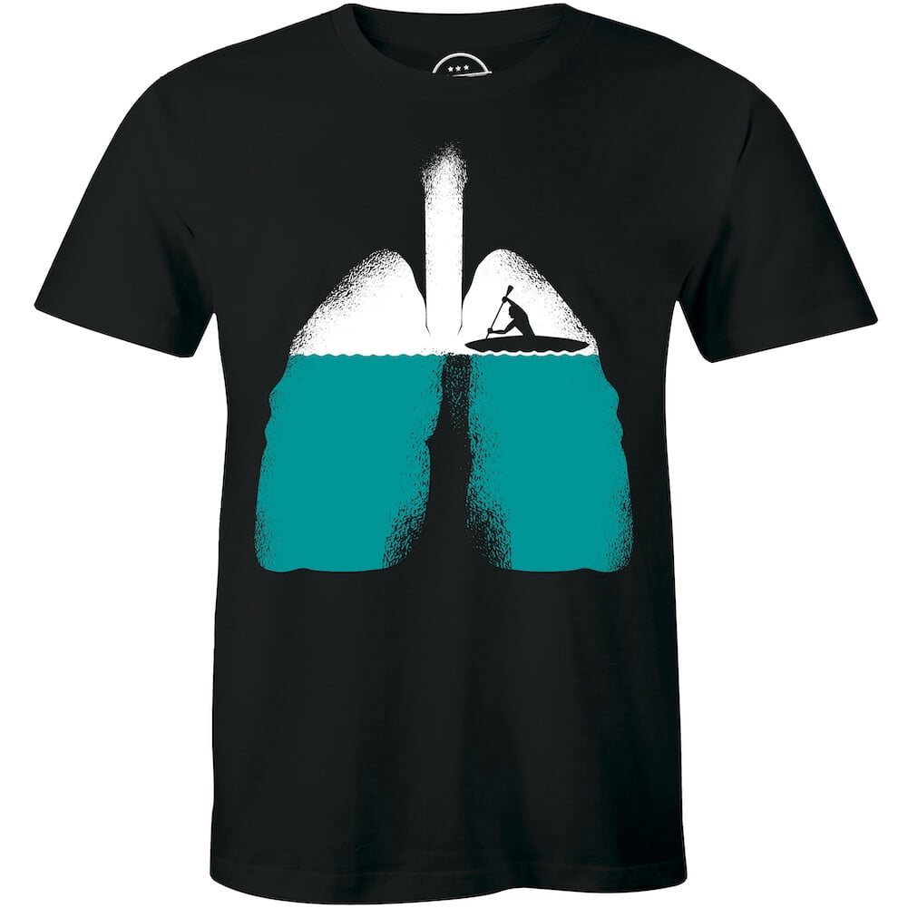 Boat Rowing Inside Human Organ Lungs Cool Tee Men'S T-Shirt Best Idea ...