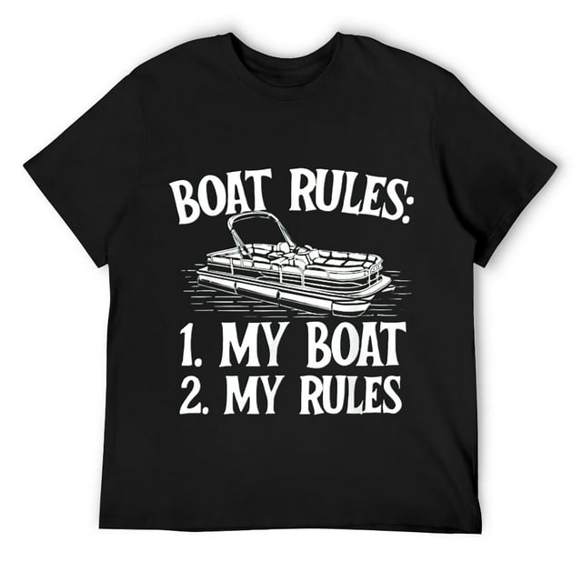 Boat Rules Boating Sailing Lake Boat Captain Motorboating T Shirt