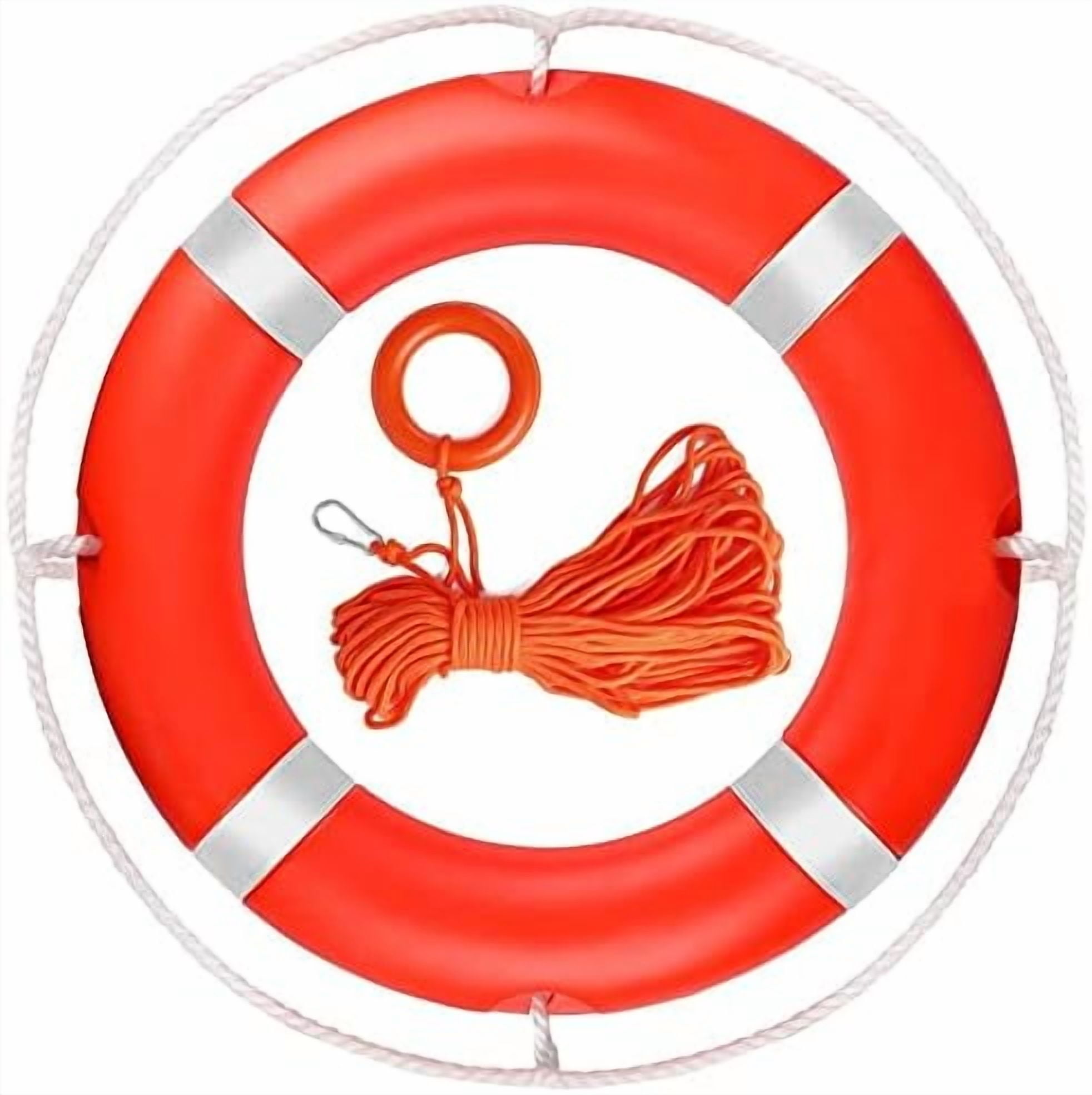 Boat Safety Throw Rings 23inch Boat Life Ring with Reflective Tape ...